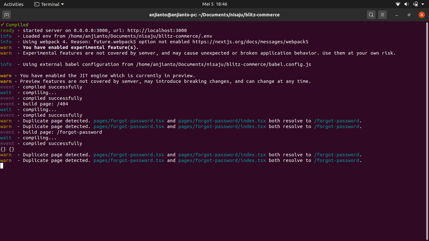 Duplicate page with one page · Issue #283 · blitz-js/legacy-framework · GitHub