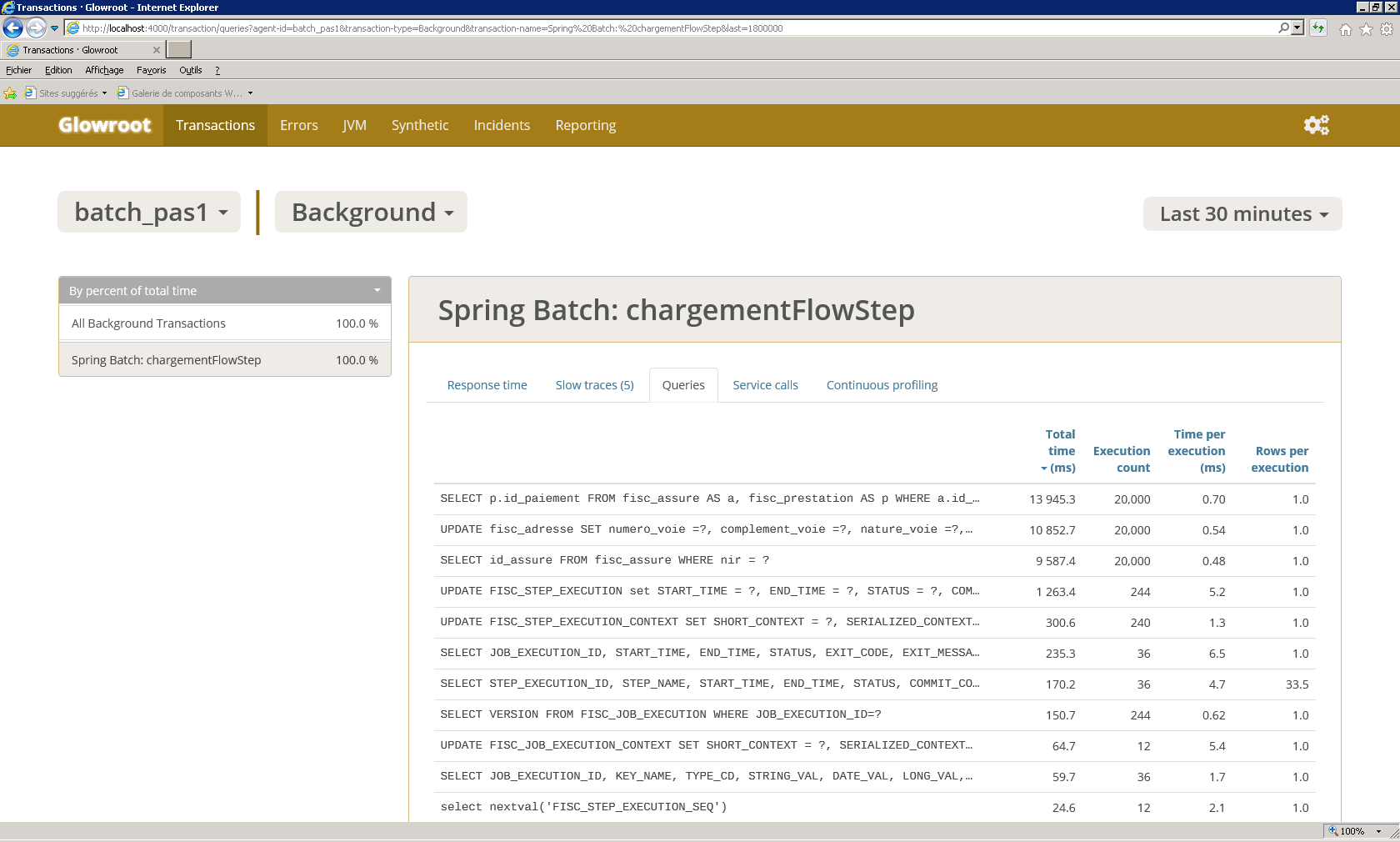 Add Spring Batch support · Issue #385 · glowroot/glowroot · GitHub