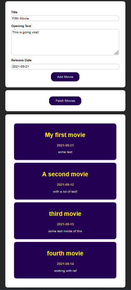 GitHub - iescalante/RTCG-movie-app: Mini project for GET/POST requests using Firebase and React