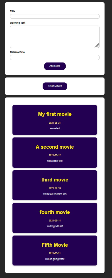 GitHub - iescalante/RTCG-movie-app: Mini project for GET/POST requests using Firebase and React