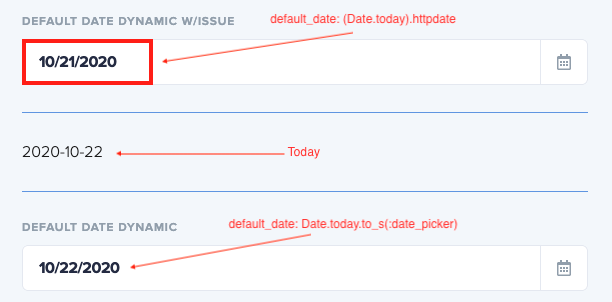 DatePicker kit default_date prop displays incorrect date for today ...