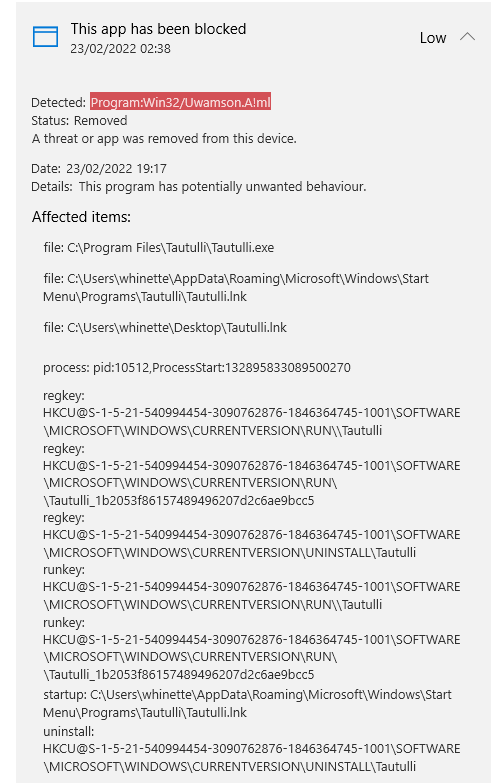 Tautulli detected as "Program:Win32/Uwamson.A!ml" · Issue #1666 ...