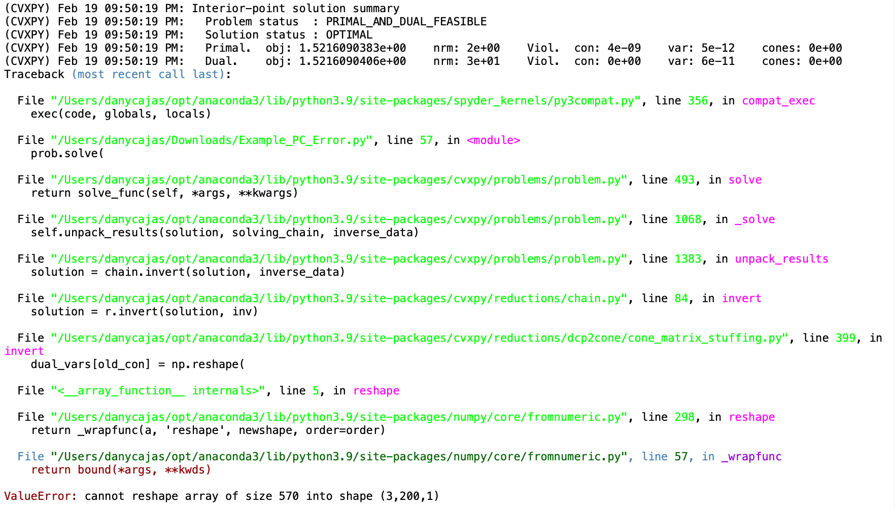 CVXPY can't recover MOSEK solution of a power cone problem · Issue #2042 · cvxpy/cvxpy · GitHub