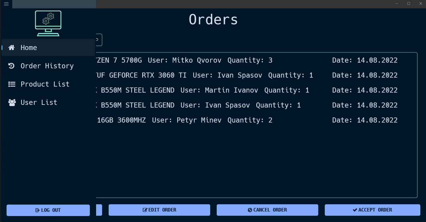 GitHub - bombaki6a/PCStoreManagementSystem: A personal project, with i ...