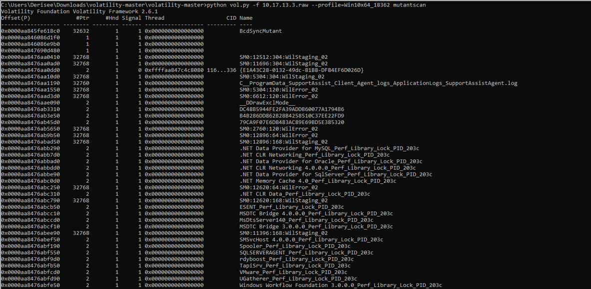 MutantScan issues · Issue #200 · volatilityfoundation/volatility3 · GitHub