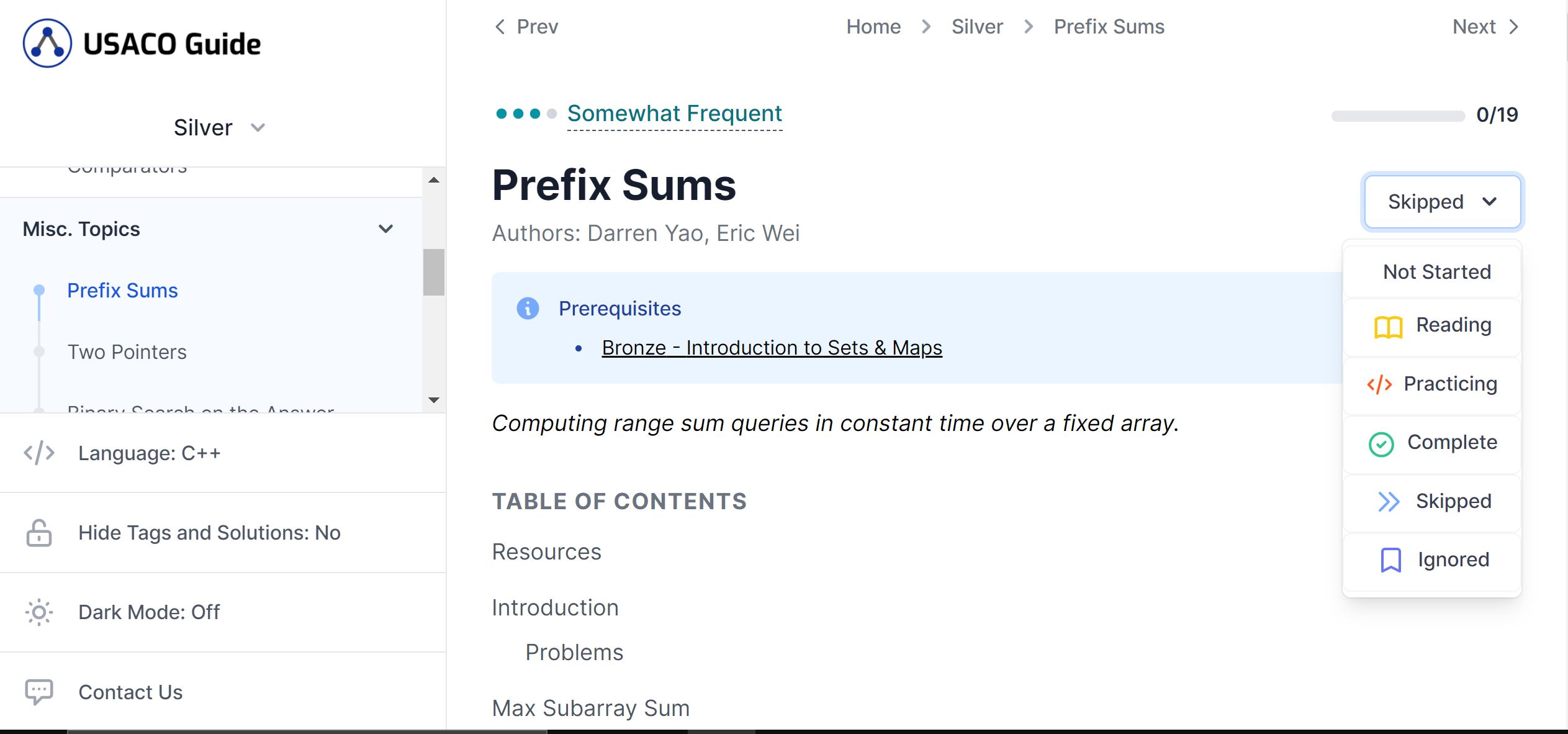 Colors for Dropdown · Issue #333 · cpinitiative/usaco-guide · GitHub