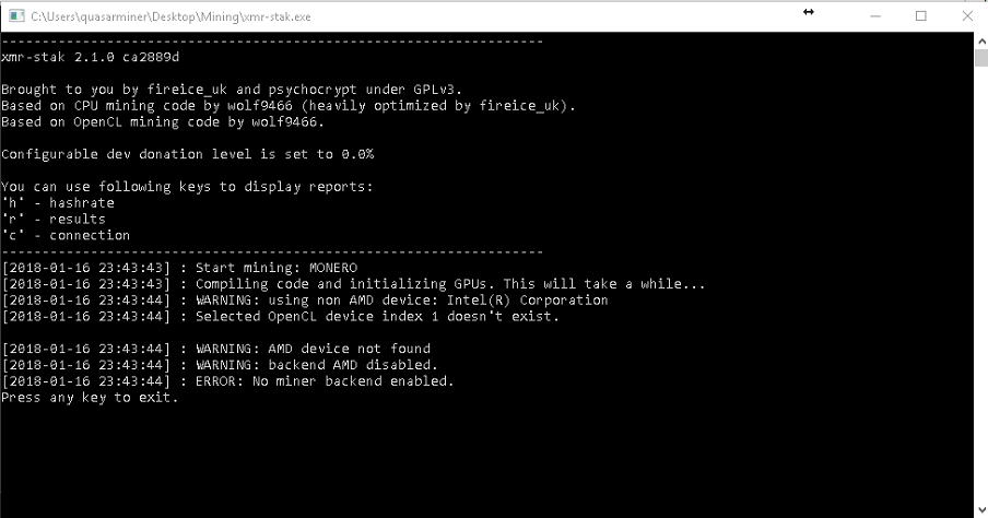 AMD Platform index found but AMD backend disabled · Issue #890 · fireice-uk/xmr-stak · GitHub