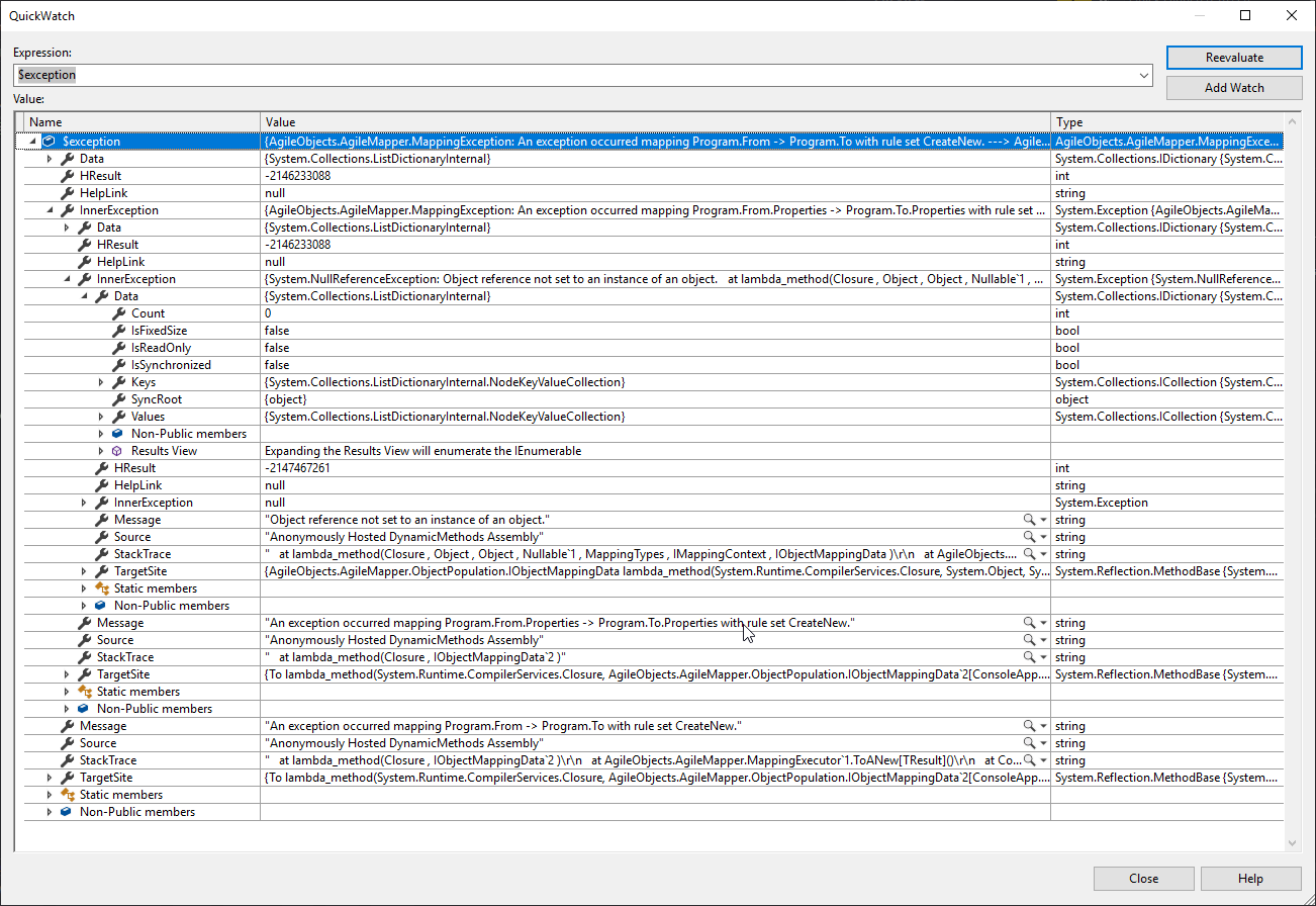 Invalid Cast Exception · Issue 110 · Agileobjects Agilemapper · Github