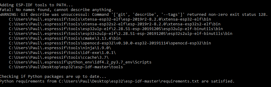 fatal: No names found, cannot describe anything (IDFGH-2784) · Issue #4847 · espressif/esp-idf ...