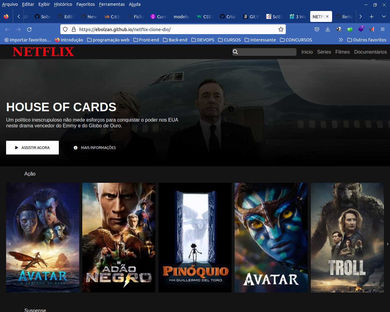 GitHub - ebolzan/netflix-clone-dio