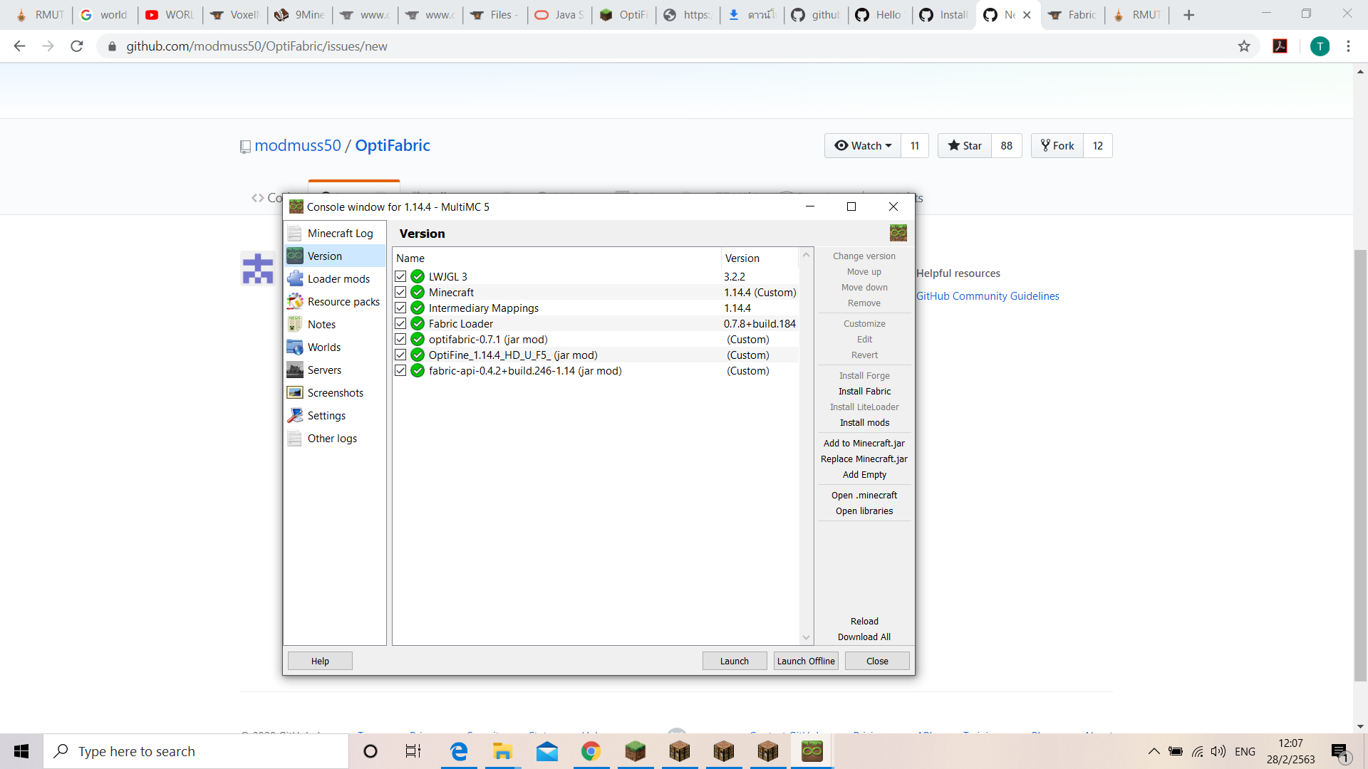 Cannot run Minecraft · Issue #144 · modmuss50/OptiFabric · GitHub