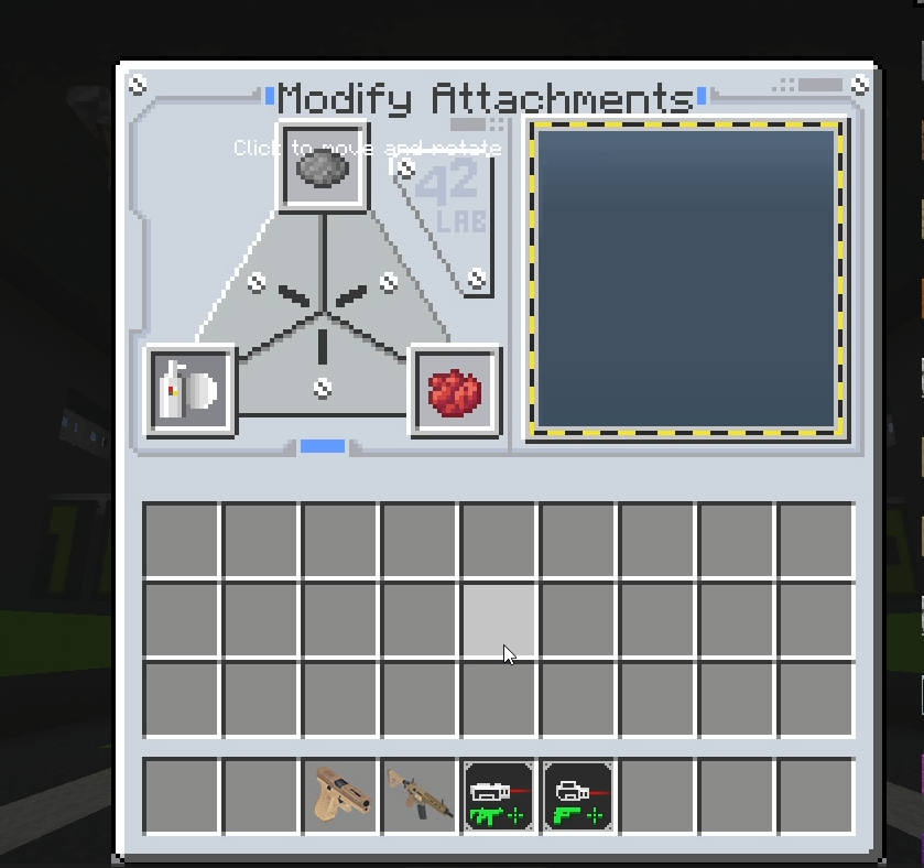 [tac-beta-0.3.9.2-1.16.5] The laser attachments are not dyed as ...