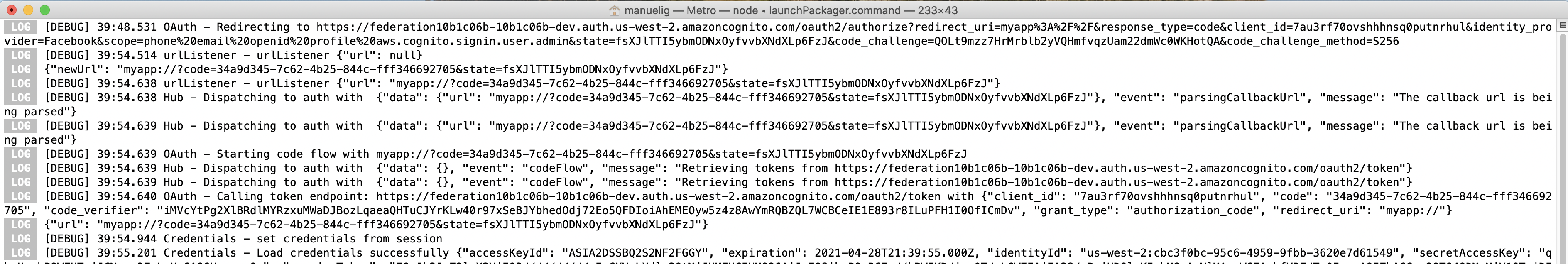 Federated facebook login in react native requires two login attempts to work on IOS · Issue ...