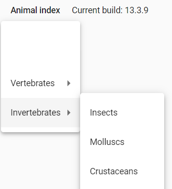 bug(mat-menu): Nested menus incorrectly placed when custom element above trigger · Issue #28112 ...