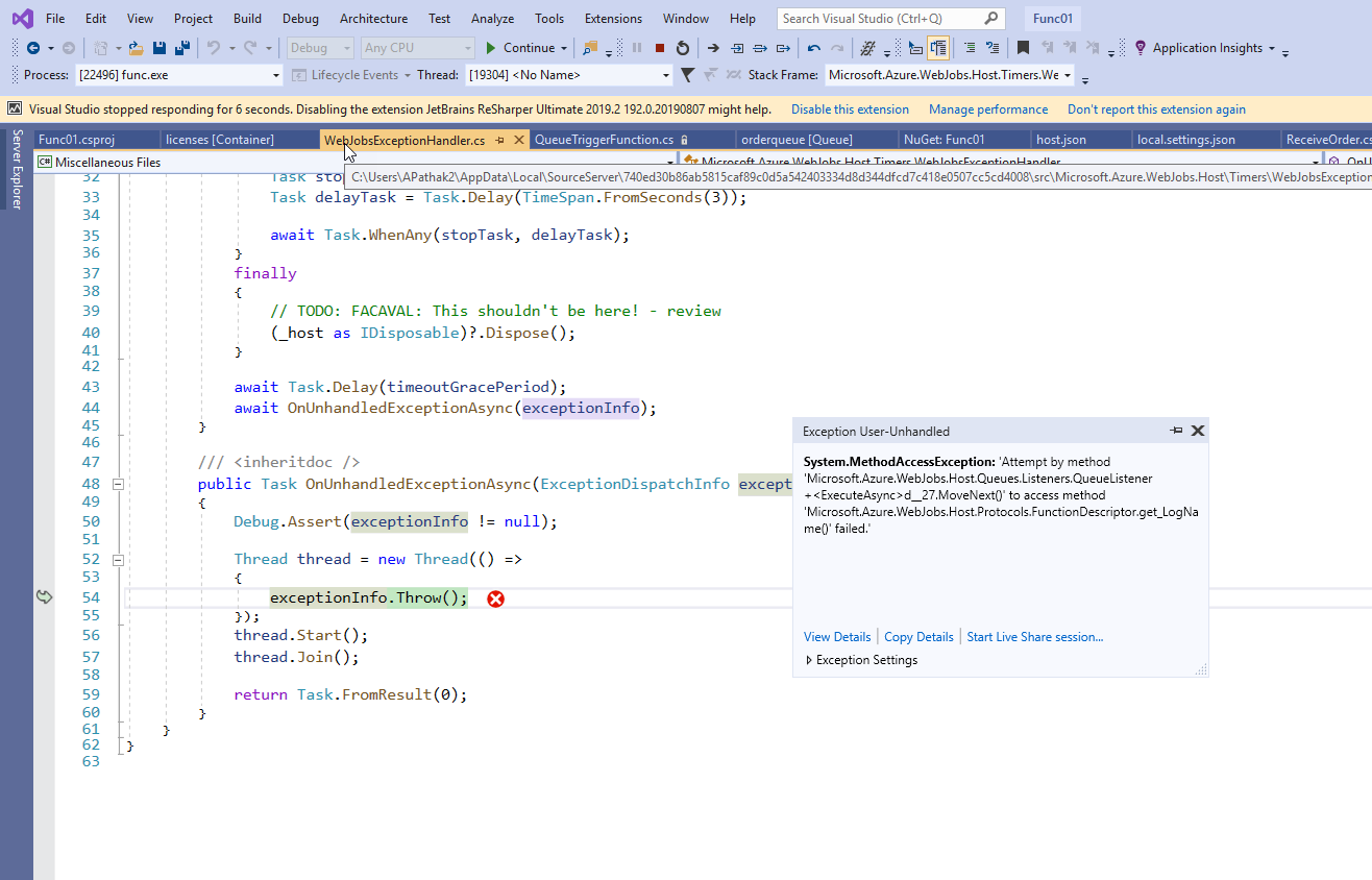 When Trying To Run Queuetrigger Azure Function · Issue 2333 · Azureazure Webjobs Sdk · Github 