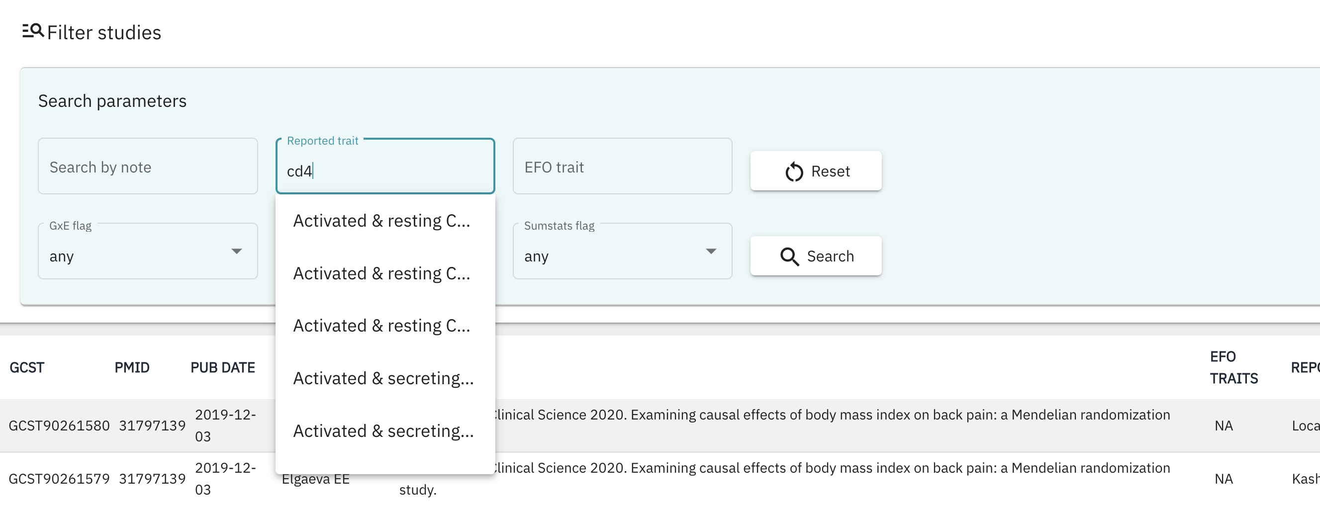Studies Management Page to view, filter, and export studies in the curation app · Issue #91 ...