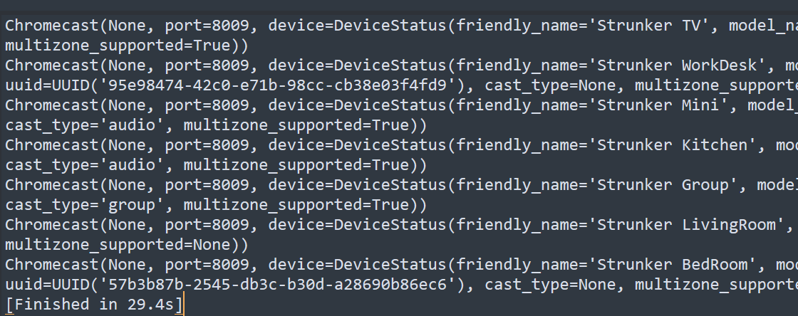 9.3.0 - get_chromecasts() bug · Issue #550 · home-assistant-libs/pychromecast · GitHub