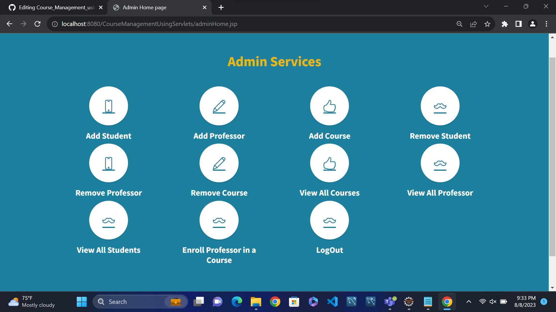 GitHub - ShubhamSaini142/Course_Management_using_servlet: This is digit ...