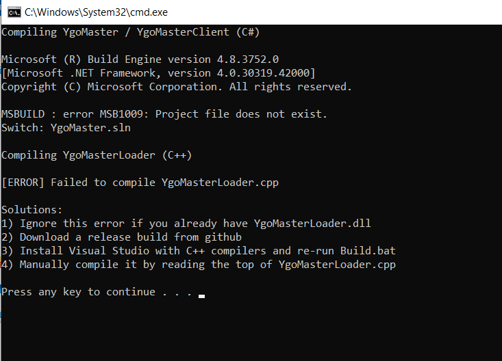 Not an issue: How do I compile the code? · Issue #126 · pixeltris/YgoMaster · GitHub