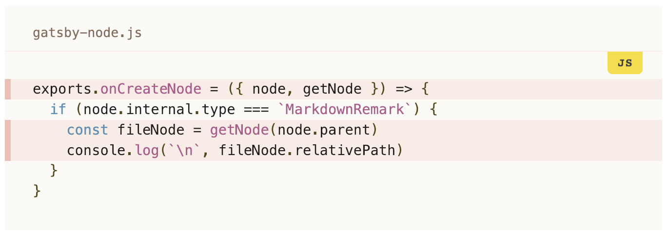 Improving code examples · Issue #11200 · gatsbyjs/gatsby · GitHub