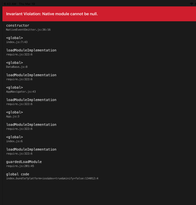 Invariant Violation: Native module cannot be null · Issue #195 · mockingbot/react-native-zip ...