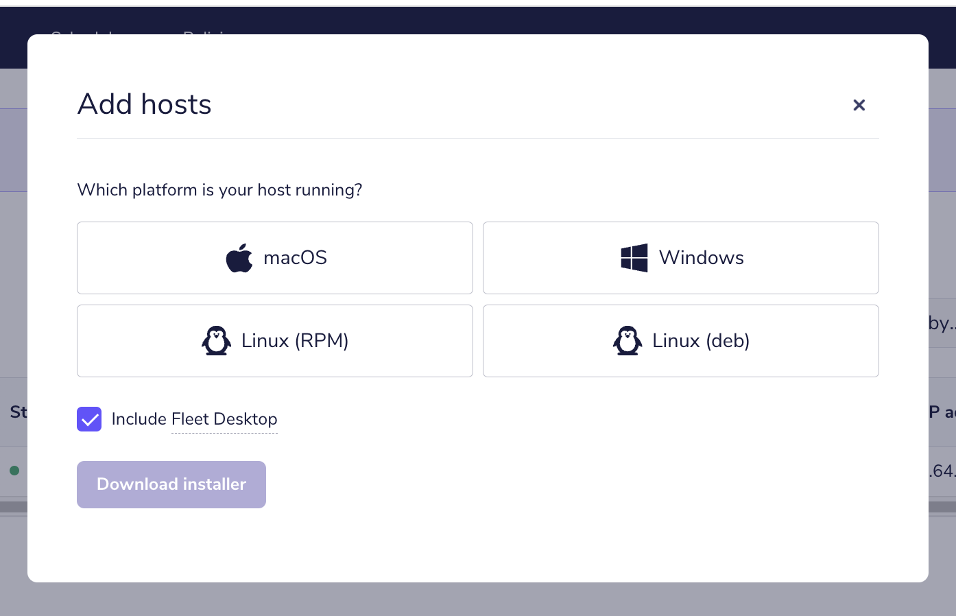 2 Add host modal · Issue #10815 · fleetdm/fleet · GitHub
