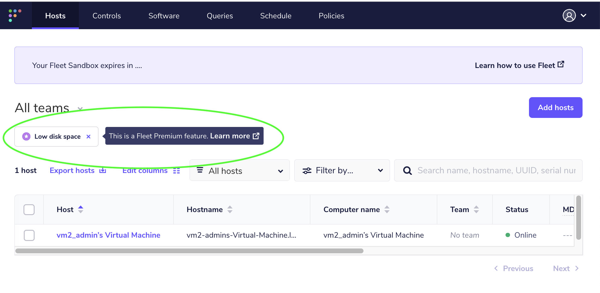7 Dashboardmanage Host Page Host Filters · Issue 10820 · Fleetdmfleet · Github 