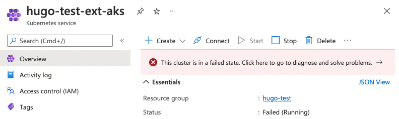 AKS external cluster: expose errors when having issues when creating/editing the cluster · Issue ...