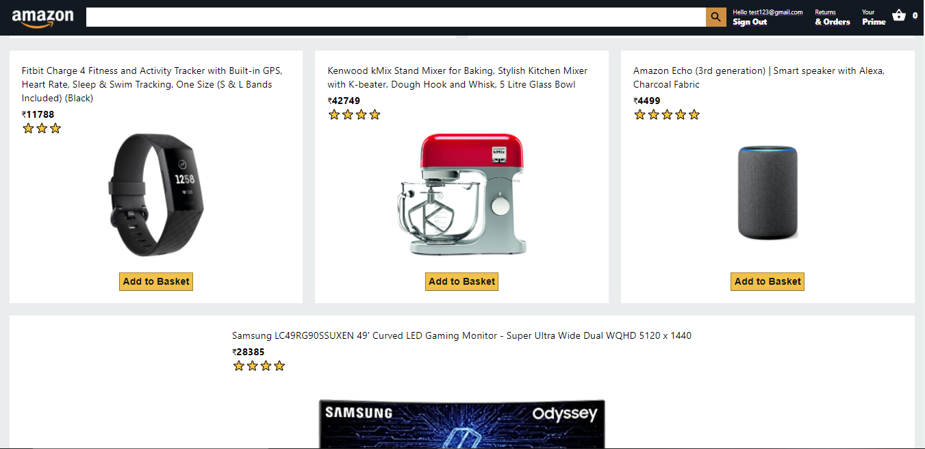 GitHub - rohanmathur91/Amazon-Clone: Amazon clone with stripe API.