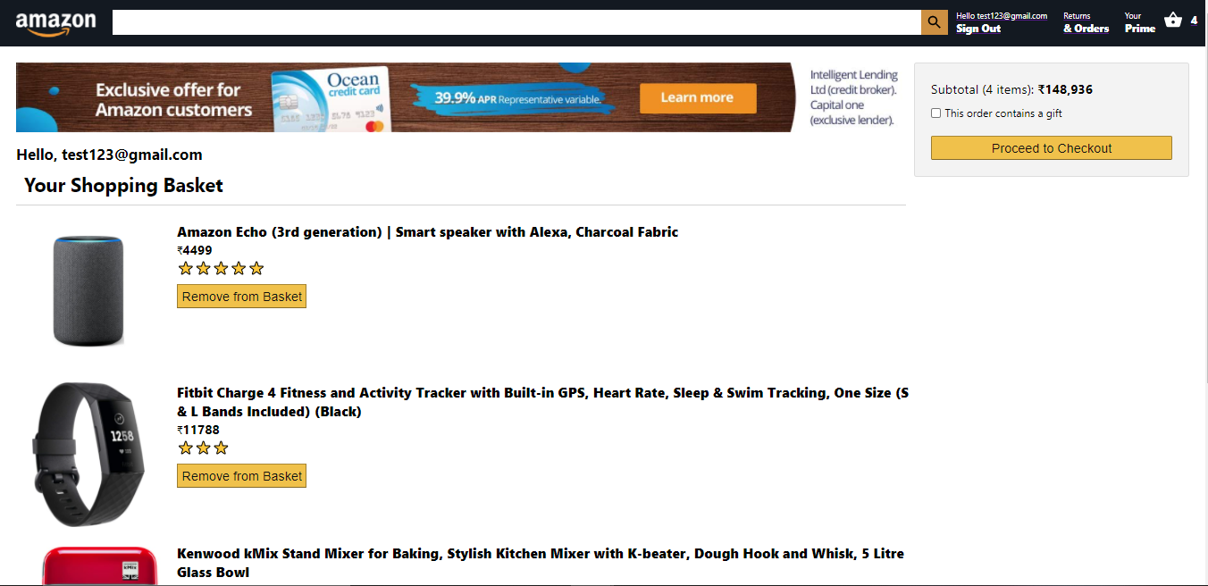 GitHub - rohanmathur91/Amazon-Clone: Amazon clone with stripe API.