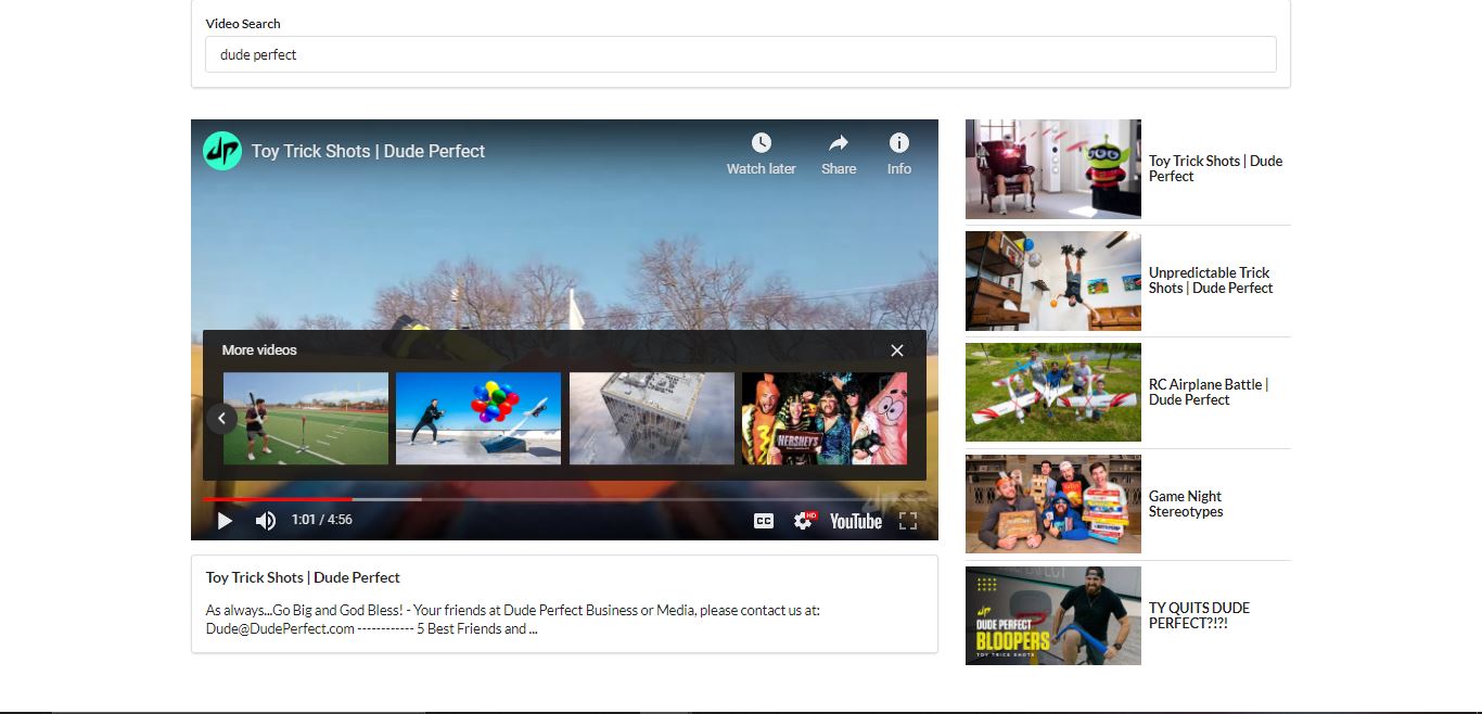 GitHub - rohanmathur91/mini-youtube-clone: Used youtube api for different search requests from ...