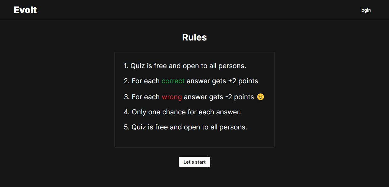 GitHub - rohanmathur91/evolt-quiz-screens