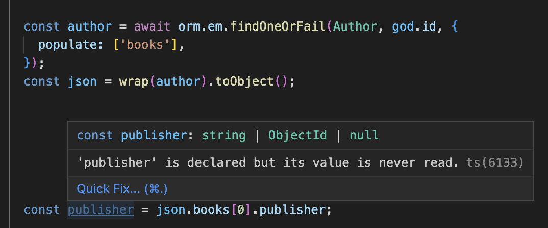 Custom serialization type safety · mikro-orm mikro-orm · Discussion #4093 · GitHub