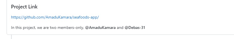 Seafood App Setup - Issue · Issue #21 · AmaduKamara/seafoods-app · GitHub