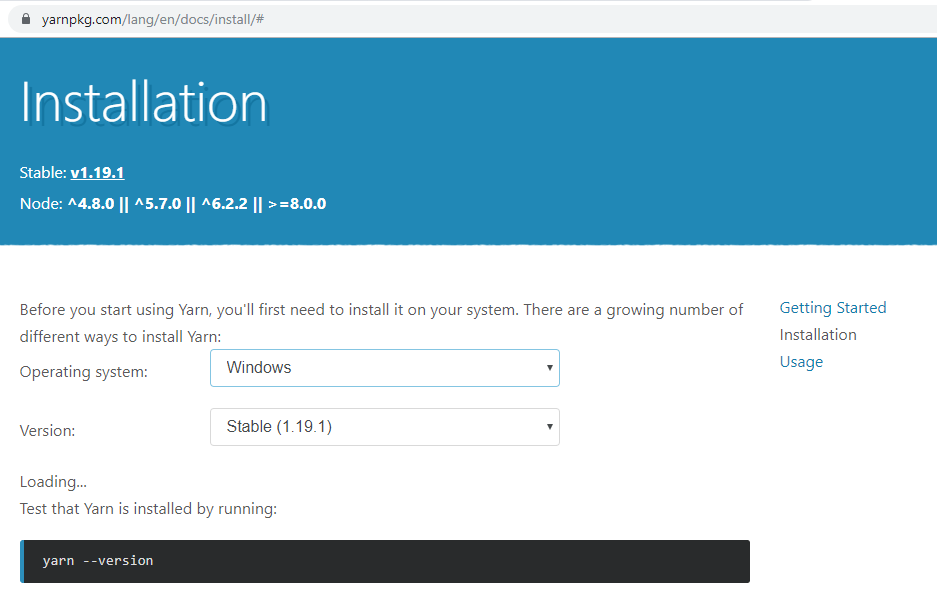 Installation Problem: [title] · Issue #7550 · yarnpkg/yarn · GitHub