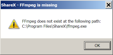 V15.0 ffmpeg download issue · Issue #6980 · ShareX/ShareX · GitHub