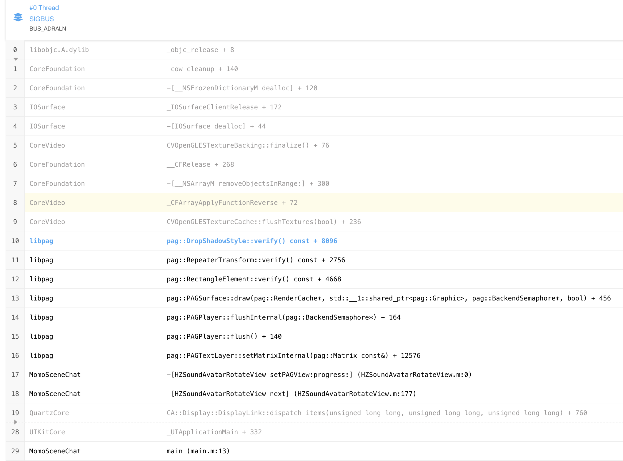 setProgress: 偶现崩溃 · Issue #817 · Tencent/libpag · GitHub