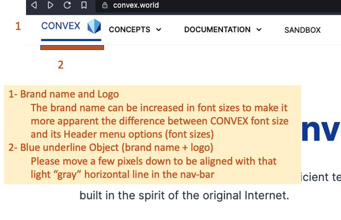 UI/UX: Fixing Header Look and Feel · Issue #131 · Convex-Dev/convex-web · GitHub