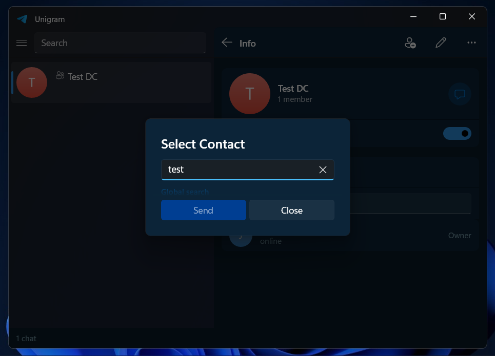 Select Contacts menu UI doesnt adapt dynamically. · Issue #2606 · UnigramDev/Unigram · GitHub