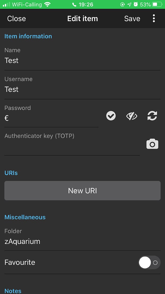 iOS: € (Euro Currency) sign displays incorrectly when viewing password · Issue #799 · bitwarden ...
