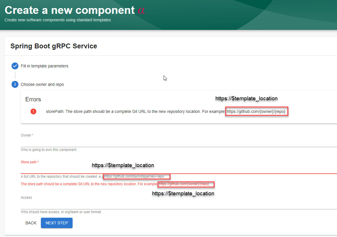 Update Scaffolder front-end content to be integration specific · Issue ...