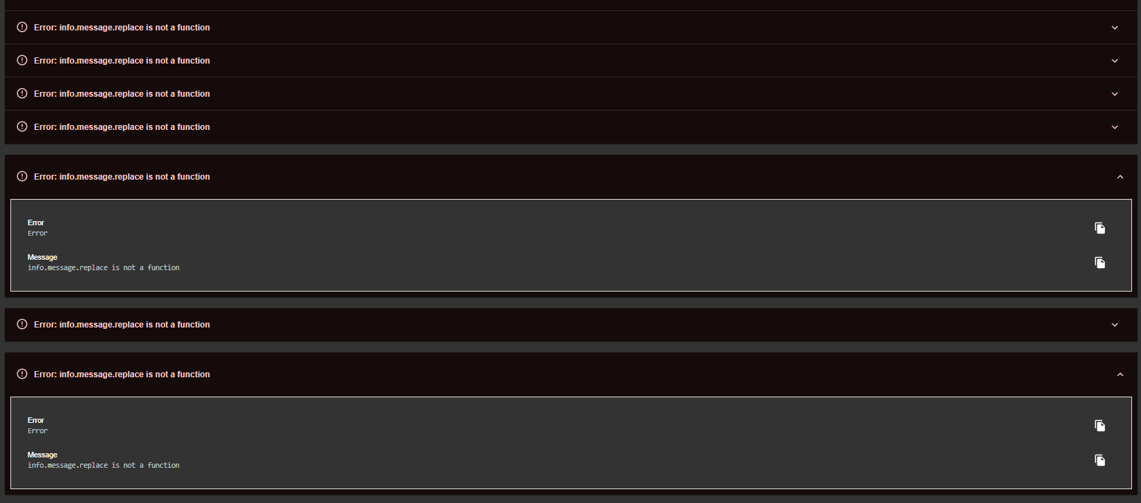 Infomessagereplace Is Not A Function When Viewing A Component · Issue 8306 · Backstage 