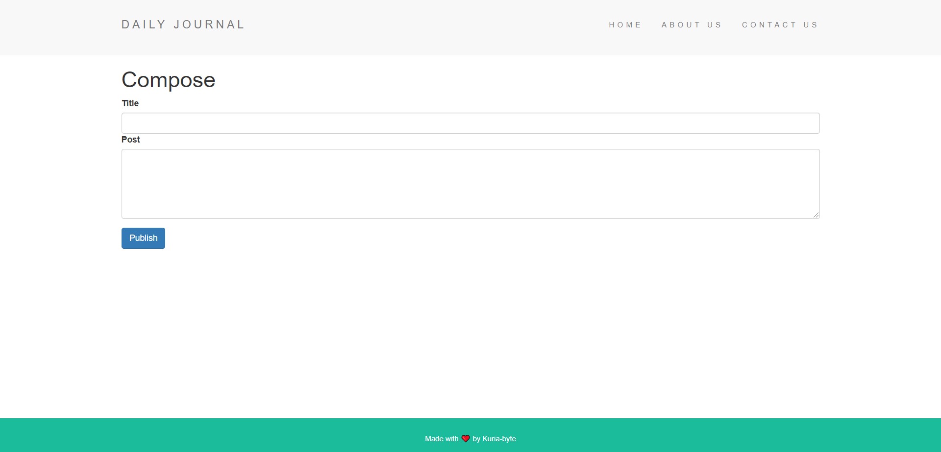 GitHub - Kuria-byte/Journal-App: This simple app let's you compose,view and edit journals online.