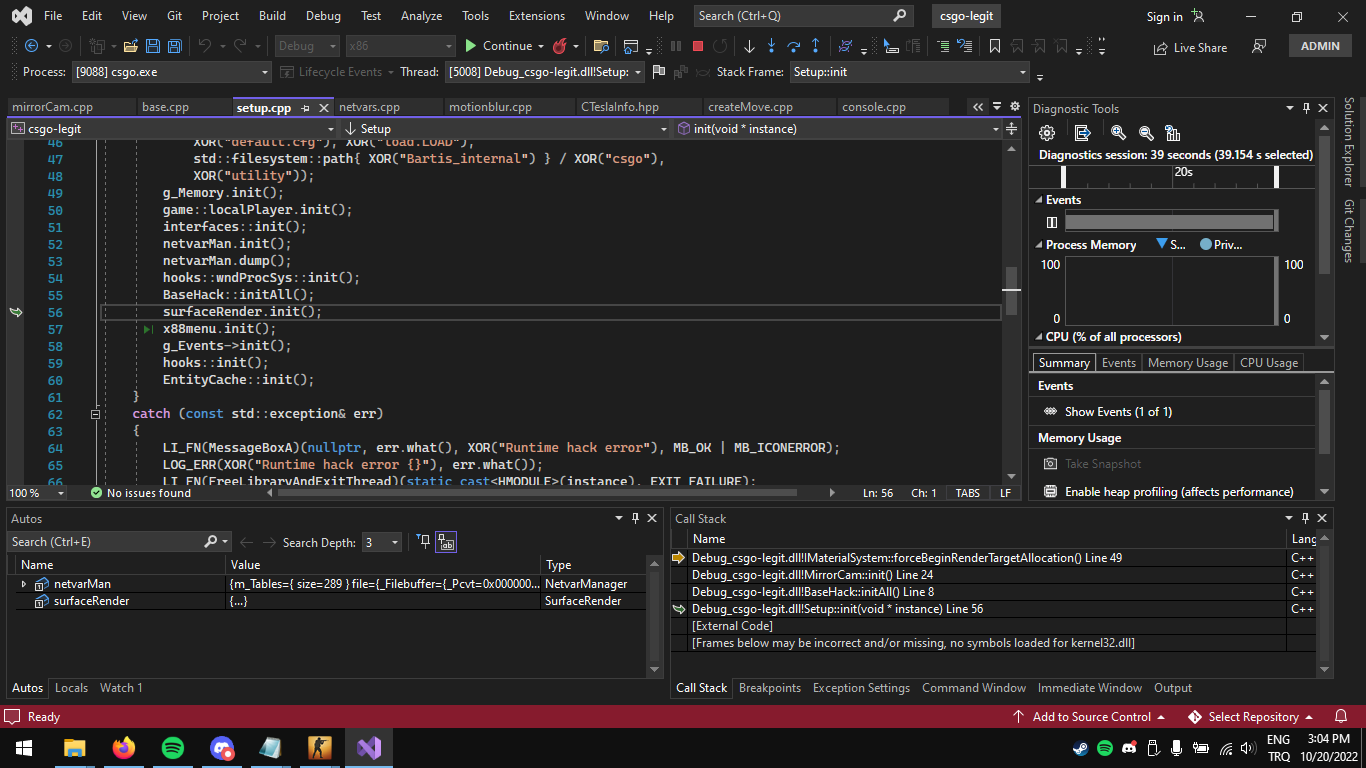 Crash on inject · Issue #49 · Bartis1313/csgo · GitHub
