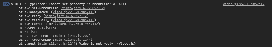 Seeking video through external scrubber throws error · Issue #6252 ...