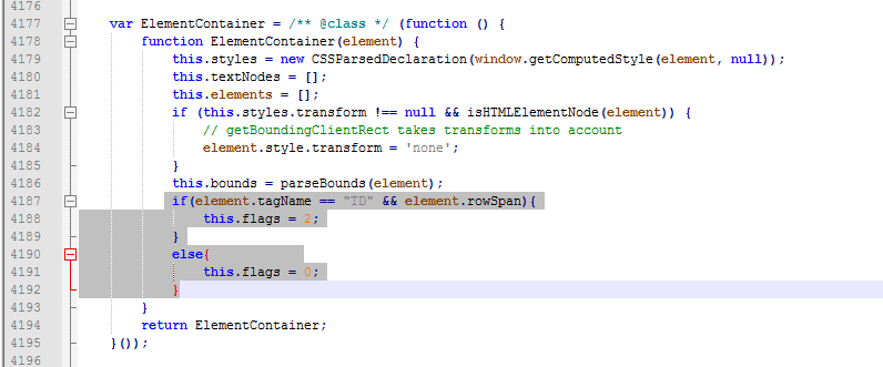 Table is not getting rendering to image if the rows has rowspan attribute · Issue #2471 ...