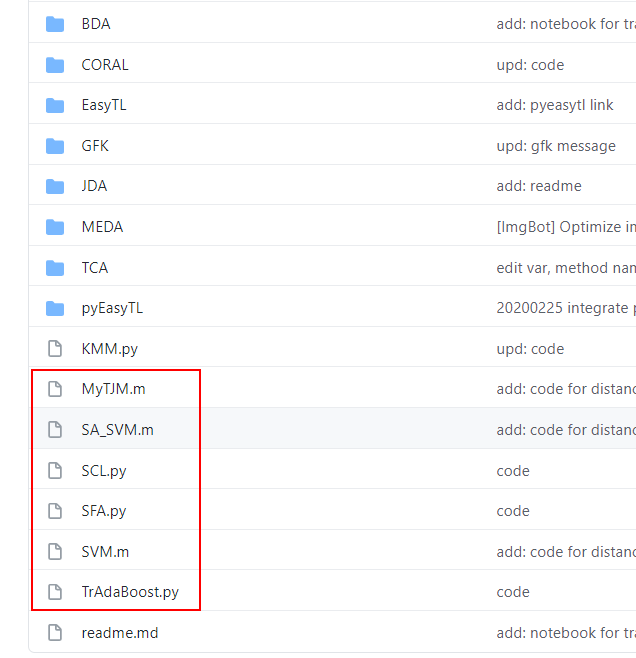 traditional方法的main测试接口 · Issue #225 · jindongwang/transferlearning · GitHub