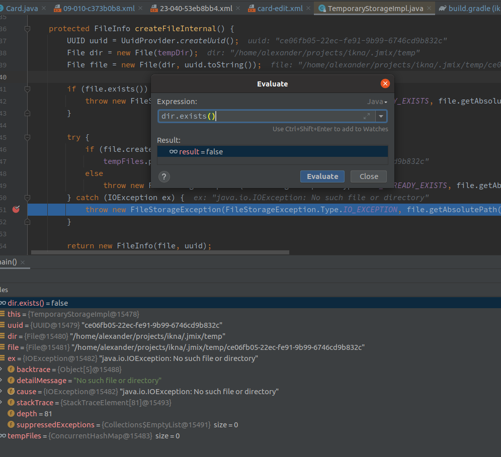 Temp dir for TemporaryStorageImpl isn't created automatically · Issue #2 · jmix-projects/jmix ...