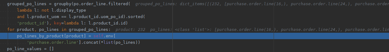 Stock rule issue with itertools._grouper object (Python) · Issue #53247 · odoo/odoo · GitHub