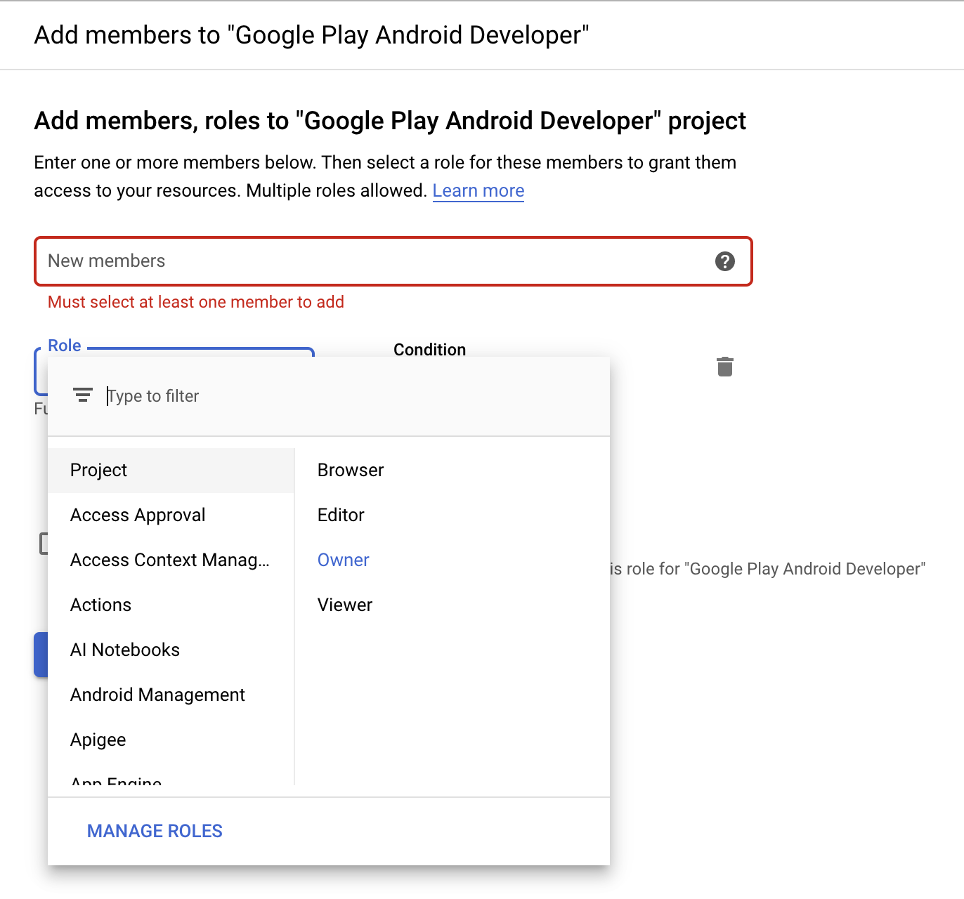 Google Api Error: forbidden: The caller does not have permission - The caller does not have ...